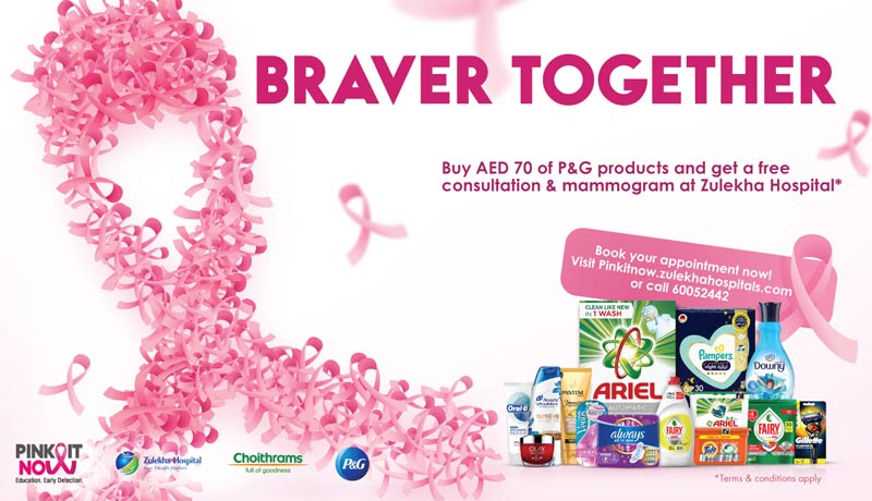 P&G joins forces with Al Zulekha Hospital and Choithrams for Pink It Now Campaign - TECHx Media