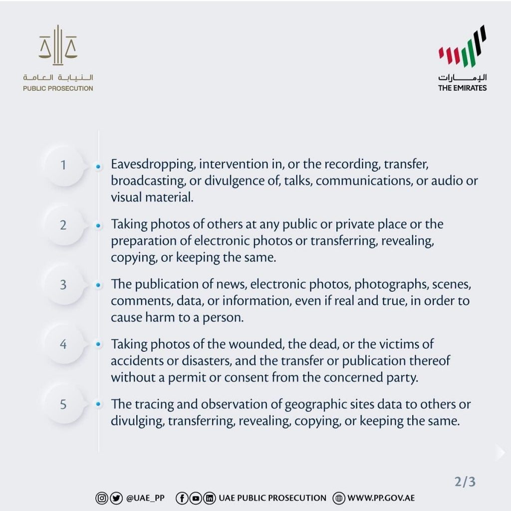 You may end up in jail for violating someone’s privacy in UAE - TECHx Media